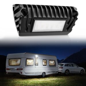 snowyfox led rv porch light - aluminum exterior utility light led outdoor trailer light 12v lighting fixture 750 lumen replacement lighting enclosed trailer lights for rvs trailers campers