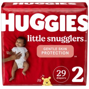 baby diapers size 2, 29 ct, huggies little snugglers