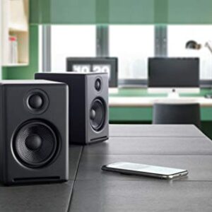 Audioengine A2 Plus Wireless Bluetooth Desktop Speakers - 60W Computer Speakers for Music and Gaming