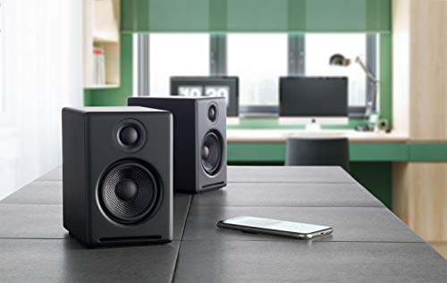 Audioengine A2 Plus Wireless Bluetooth Desktop Speakers - 60W Computer Speakers for Music and Gaming