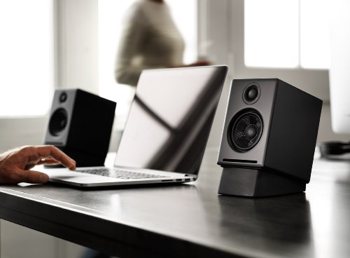 Audioengine A2 Plus Wireless Bluetooth Desktop Speakers - 60W Computer Speakers for Music and Gaming