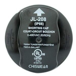 CHISWEAR Shorting Cap-for3P/5P/7P TwistLock Photocell Receptacle Temporary Protection