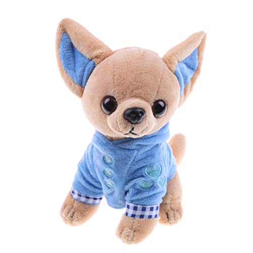 SUSHAFEN Stuffed Dog Puppy Toy Dog Plush Toy Soft Doll Stuffed Animal Pillow Birthday Gift Present Cute Dog Ornaments Decoration Handicraft House Desktop Decoration Prop,17cm/6.7"