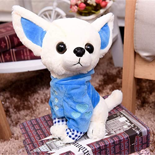 SUSHAFEN Stuffed Dog Puppy Toy Dog Plush Toy Soft Doll Stuffed Animal Pillow Birthday Gift Present Cute Dog Ornaments Decoration Handicraft House Desktop Decoration Prop,17cm/6.7"