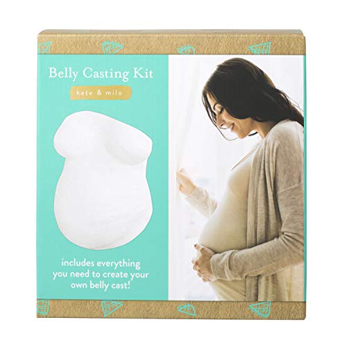 Kate & Milo Belly Casting Kit, Pregnancy Keepsake Making Kit, Easy To Make DIY Plaster Cast Baby Bump Keepsake, Gift For Expecting Moms