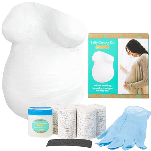 Kate & Milo Belly Casting Kit, Pregnancy Keepsake Making Kit, Easy To Make DIY Plaster Cast Baby Bump Keepsake, Gift For Expecting Moms