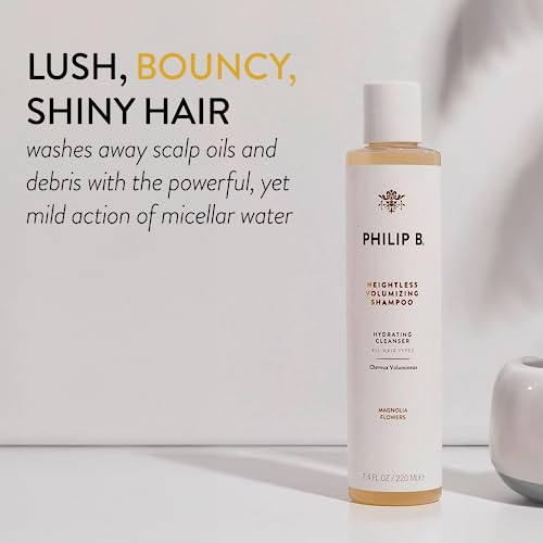 PHILIP B Weightless Volumizing Hair Shampoo 7.4 oz. (220 ml) | Removes Oil and Product Build-Up, Extra Body and Lushness