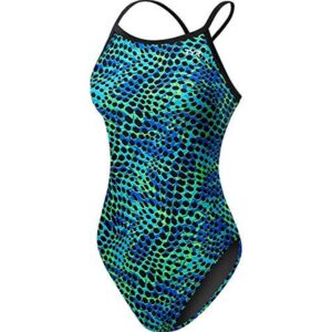 tyr dswa7a48728 swarm diamondfit swimsuit blue/green 28