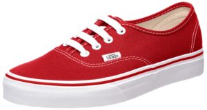 vans authentic red size 9 m us women / 7.5 m us men