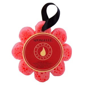 spongelle wild flower buffer - body wash infused shower/bath sponge - sugar dahlia