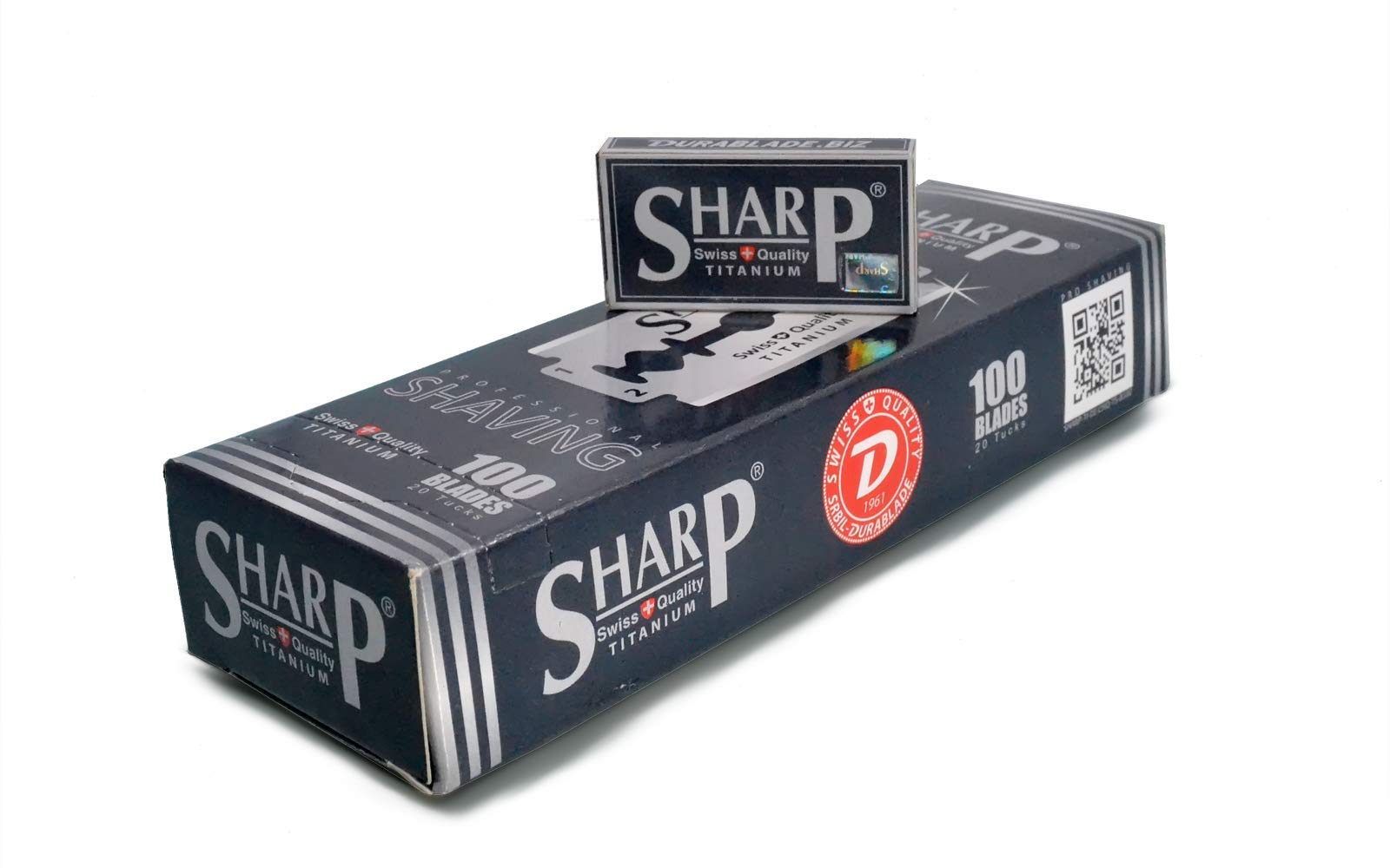 Durablade 100 Sharp Titanium Double Edge Razor Blades For Safety Razor - Men's Safety Razor Blades For Shaving For Men For A Smooth And Clean Shave (1 Year Supply)