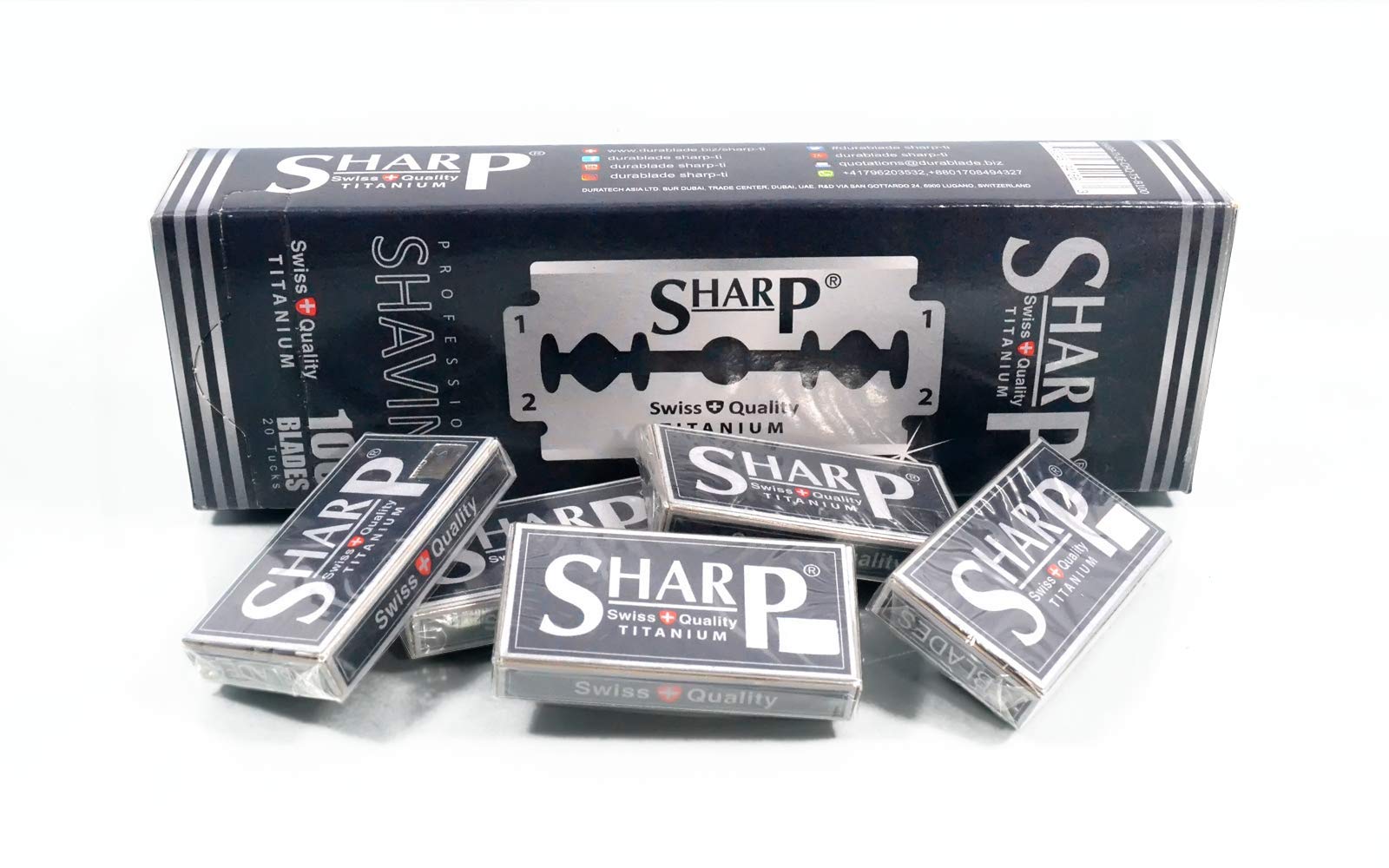 Durablade 100 Sharp Titanium Double Edge Razor Blades For Safety Razor - Men's Safety Razor Blades For Shaving For Men For A Smooth And Clean Shave (1 Year Supply)