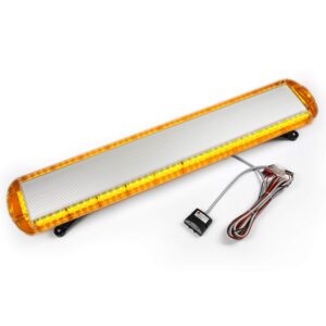 aspl 47" 88 led high intensity low profile roof top strobe light bar emergency warning strobe lights for tow truck construction vehicles (amber)