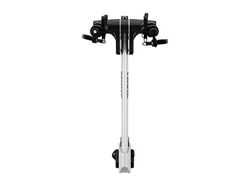 Thule Helium Pro Hanging Bike Rack - Carries 2 Bikes - Lightweight Hitch Bike Rack - Fits 2" and 1.25" receivers - Quick Tool-Free Installation - Tilts for Trunk Access - 75lb Load Capacity