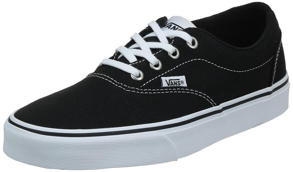 Vans Women's Doheny Trainers, Black Canvas Black White 187, 7