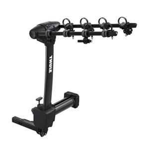 thule apex xt swing away hanging hitch bike rack, 4 bike, perfect for traveling with multiple bikes - quick, tool-free installation, suitable for a wide variety of bike sizes and frame styles