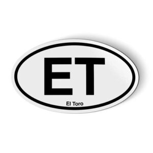 et el toro oval - flexible magnet - car fridge locker - 3.5"