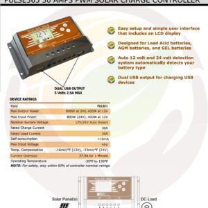 LightCatcher-Solar 100-Watt 12-Volt Polycrystalline Solar Panel Kit (Panel+PWM Controller + 20' Wire)