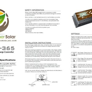 LightCatcher-Solar 100-Watt 12-Volt Polycrystalline Solar Panel Kit (Panel+PWM Controller + 20' Wire)