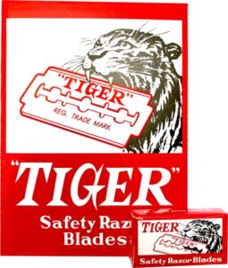 100 tiger carbon double edge razor blades