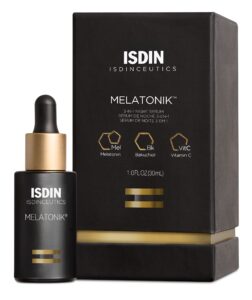 isdin melatonik, overnight recovery anti-aging benefits night serum, 3-in-1 repairs, restores and brightens with melatonin, bakuchiol, vitamin c…