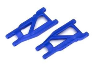 traxxas suspension arms, blue, front/rear (left & right) (2) (heavy duty, cold weather material)