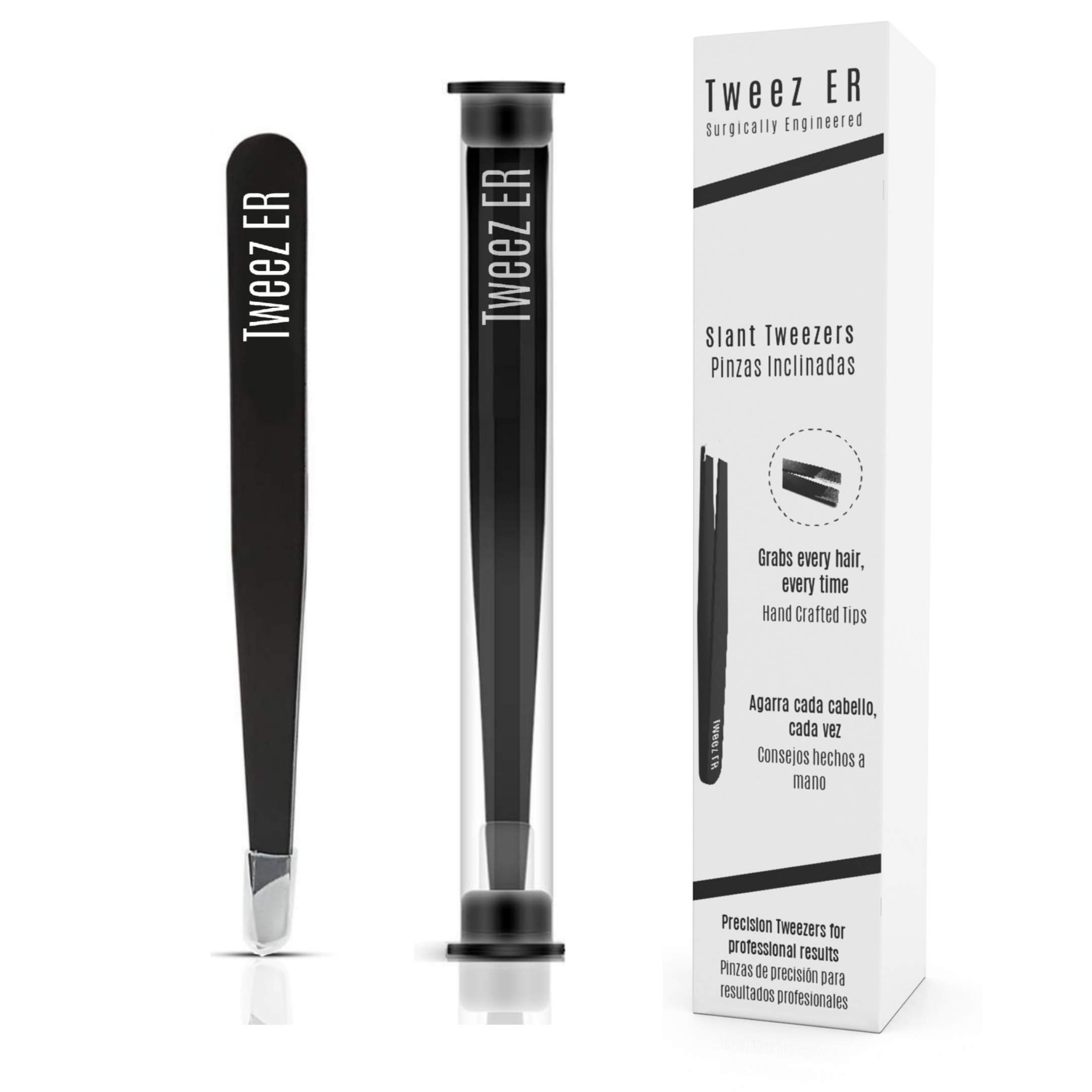 Tweezers for Women, Professional tweezers precision Stainless Steel with Slanted Tip, Ideal Tweezers for ingrown hair, Eyebrow Tweezers & Precision Tweezers for Your Daily Beauty Routine