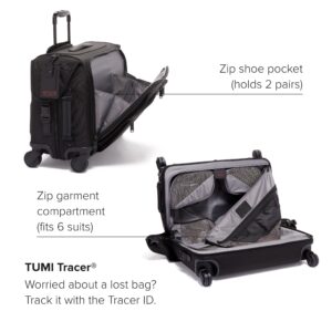 TUMI - Alpha Garment 4-Wheel Carry-On Luggage - Zippered Section for a Suit - 22-Inch Dress or Suit Bag for Men and Women - Black