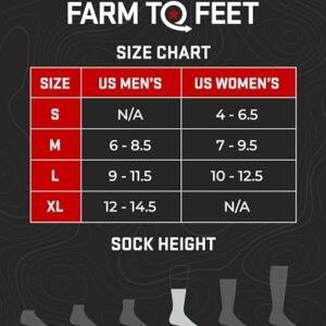 Farm to Feet Women's Emeryville Lightweight Crew Socks, Mosstone, Medium