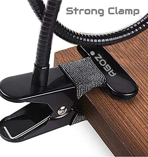 Agoz Cell Phone Holder Gooseneck Mount, Lazy Clamp Clip Flexible Phone Stand for Office Desk Bed iPhone 15 Pro MAX, iPhone 14, 13, 12, 11 XS XR, Samsung Galaxy S24 S23 S22 S21 Ultra Note 20 10 A54 A14