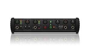 ik multimedia axe i/o premium 2-in 5-out 24-bit, 192 khz usb audio interface for mac/pc with advanced guitar tone shaping, hi-z re-amp out and massive amplitube and tonex software bundle