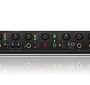 IK Multimedia AXE I/O premium 2-in 5-out 24-bit, 192 kHz USB audio interface for Mac/PC with advanced guitar tone shaping, Hi-Z re-amp out and massive AmpliTube and TONEX software bundle