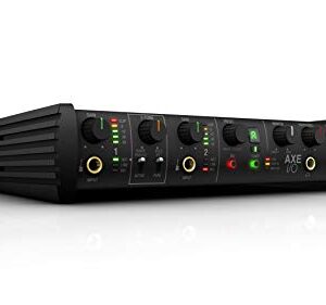 IK Multimedia AXE I/O premium 2-in 5-out 24-bit, 192 kHz USB audio interface for Mac/PC with advanced guitar tone shaping, Hi-Z re-amp out and massive AmpliTube and TONEX software bundle