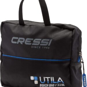 Cressi Heavy Duty Mesh Backpack 85 liters Capacity for Snorkeling, Water Sport Gear | Utila: designed in Italy, Black, One Size (UB937000)