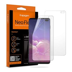 spigen neoflex screen protector [tpu film] designed for samsung galaxy s10 plus (2019)(2 pack)