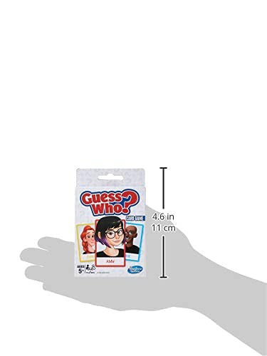 Hasbro Gaming Guess Who? Card Game for Kids Ages 5 and Up, 2 Player Guessing Game, Brown/a