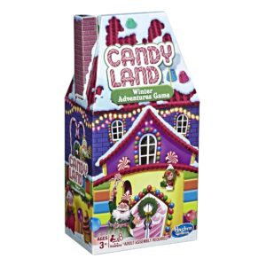 hasbro gaming candy land game: winter adventures edition board game for kids ages 3+