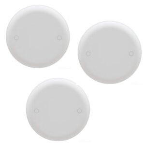 carlon cpc4wh ceiling fan box cover, round, blank, 4-inch diameter, white, 3 pack