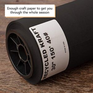 DIY Black Paper Roll - Exactly What You Need For Wrapping Christmas Presents - Works For All Occassions - Make Your Bulletin Board Stand Out - Enough Craft Paper To Get You Through The Whole Season