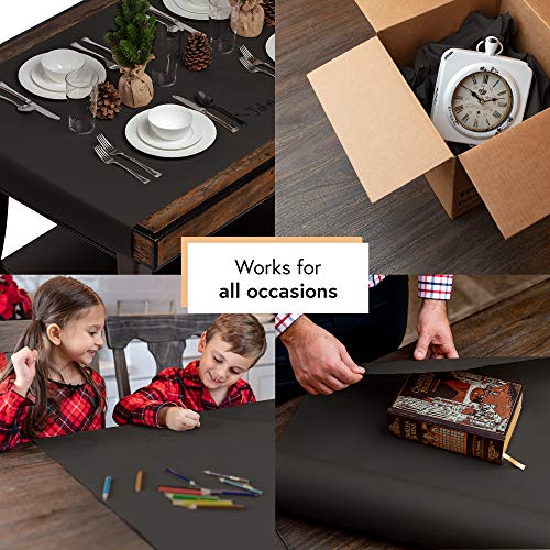 DIY Black Paper Roll - Exactly What You Need For Wrapping Christmas Presents - Works For All Occassions - Make Your Bulletin Board Stand Out - Enough Craft Paper To Get You Through The Whole Season