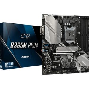 ASRock B365M PRO4 LGA1151/ Intel B365/ DDR4/ Quad CrossFireX/ SATA3&USB3.1/ M.2/ A&GbE/ MicroATX Motherboard