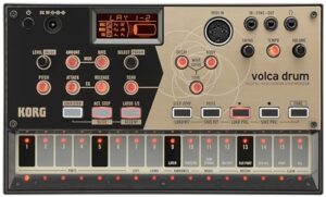 korg drum machine, blue (volcadrum)