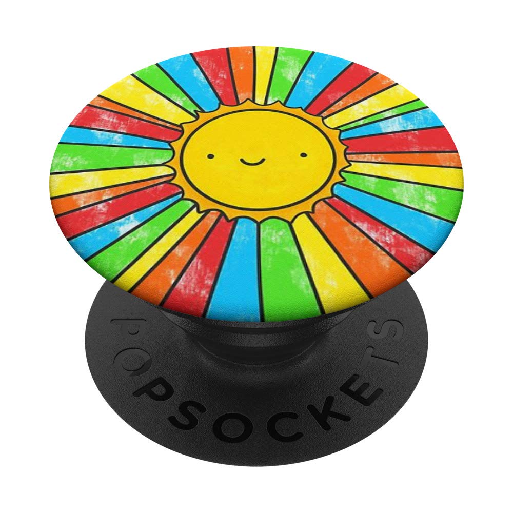 Rays Of Sunshine Design- Cute rainbow Gift PopSockets PopGrip: Swappable Grip for Phones & Tablets