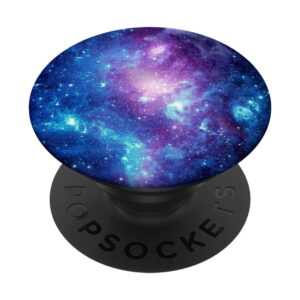 purple blue galaxy space nebula popsockets popgrip: swappable grip for phones & tablets