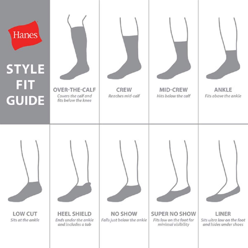 Hanes Men's Big and Tall Active Cool 12-Pack Crew Socks Black, *BIG* Shoe: 12-14 / Sock: 13-15