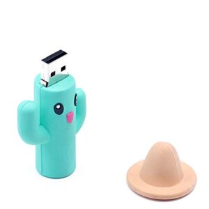 WDOIT 1 Pc 2 GB / 4 GB / 8 GB / 16 GB / 32 GB / 64 GB Creative U Disk 2.0 USB Mini Cute Cactus-Shape Flash Drive Pen Drive Data Storage Memory Stick, 64GB