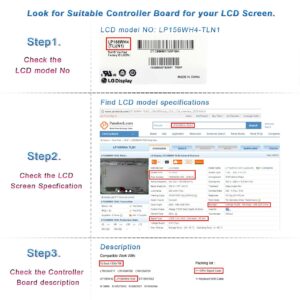 HDMI VGA Audio Controller Board for 1920x1080 LM215WF4-TLE9 LM230WF5-TLD1 M236HGE-L10 30Pins LVDs LCD Screen 21.5" 23" 23.6"