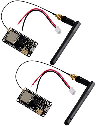 2 Sets LoRa32u4ii Lora Development Board Module, JST-PH2.0mm-2P Connector, IPEX Antenna, ATmega32u4 SX1276 HPD13A 915MHz 868MHz, for Arduino UNO Mega 2560 Nano