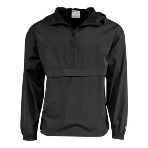 champion - packable quarter-zip jacket - co200 - l - black