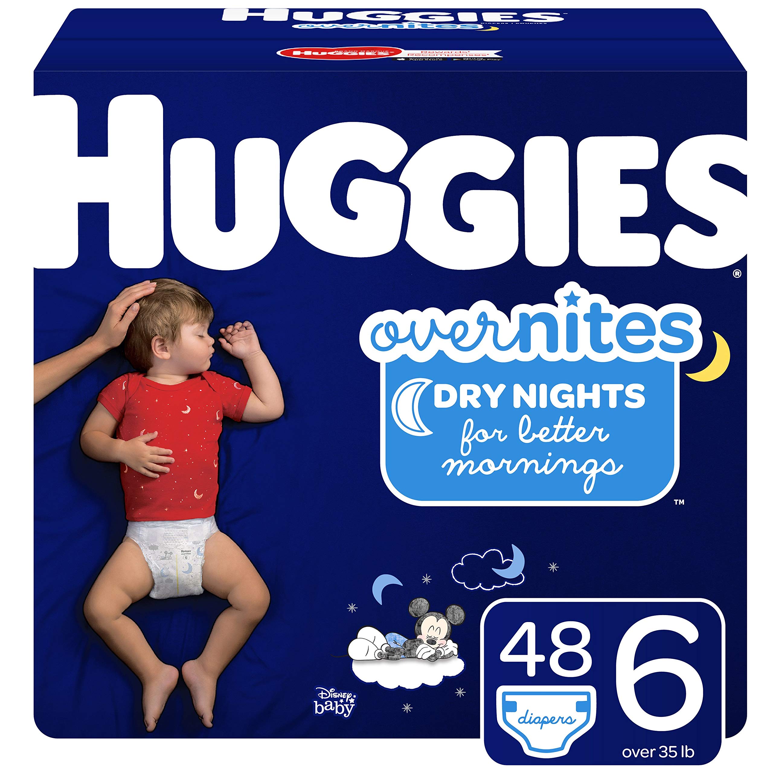 Huggies Overnites Nighttime Diapers, Size 6, 48 Ct